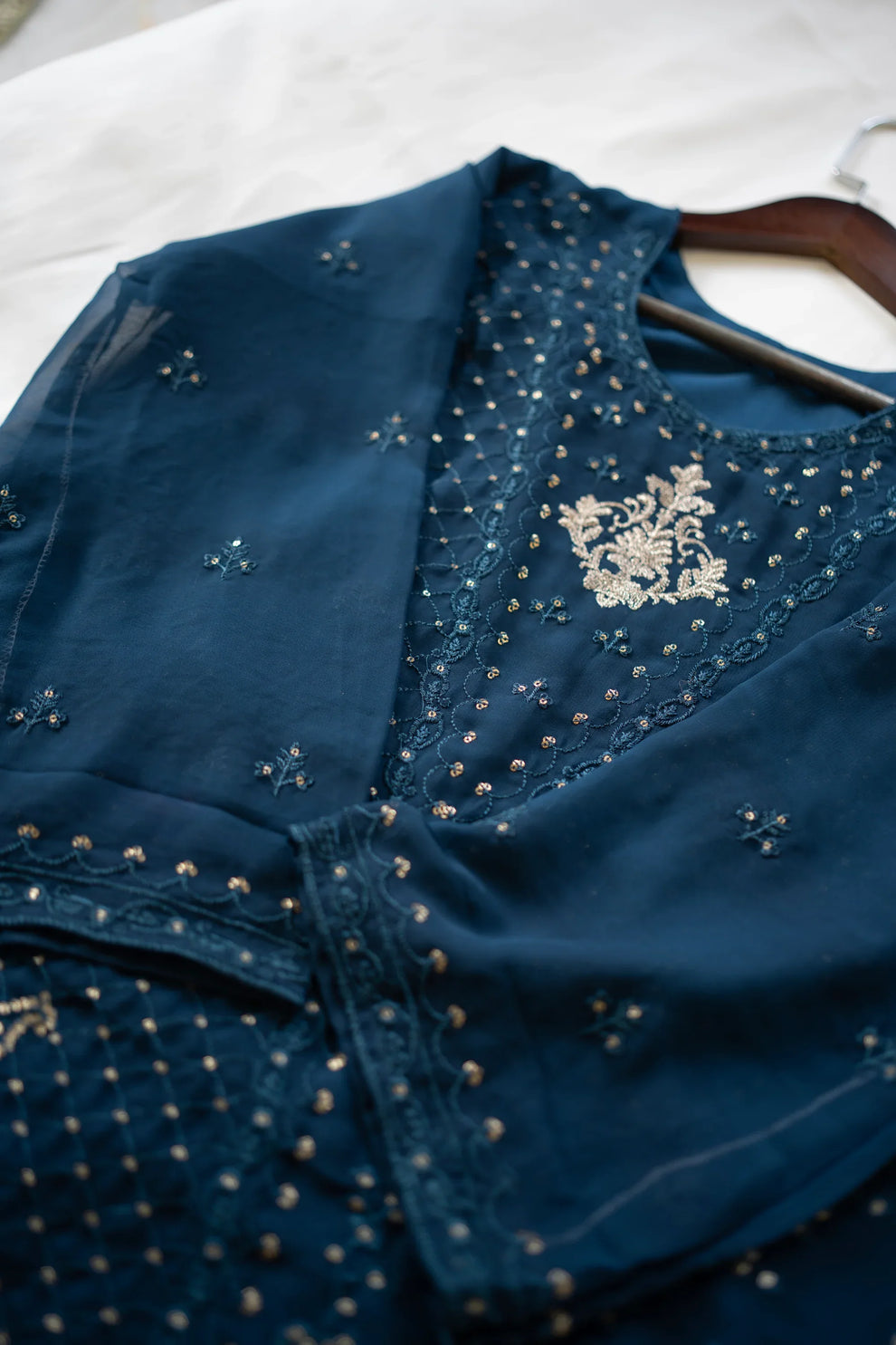 Aqua Noor - Heavy Sequin 2-Piece Set | Rich Bee Bangladesh